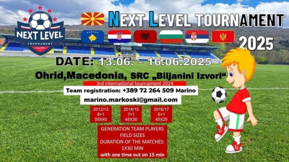 „Next level tournament“ u Ohridu - Sportisimo